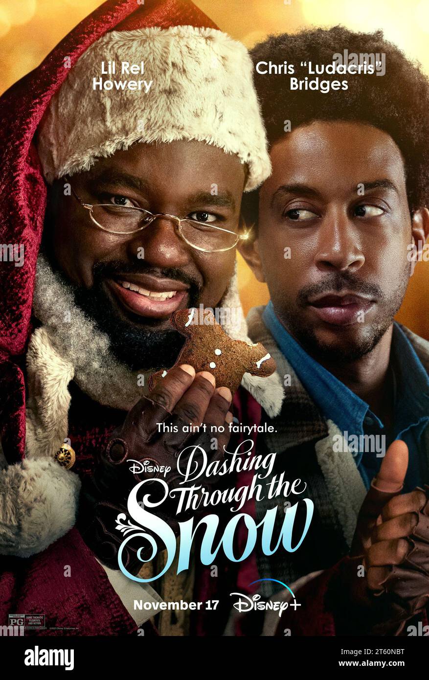 Dashing Through the Snow Lil Rel Howery & Ludacris poster Stock Photo ...