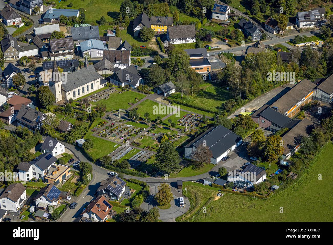 St burchard church with cemetery hi-res stock photography and images ...