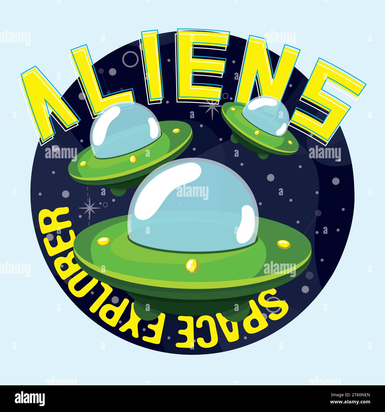 Colored alien zone sticker Vector Stock Vector Image & Art - Alamy