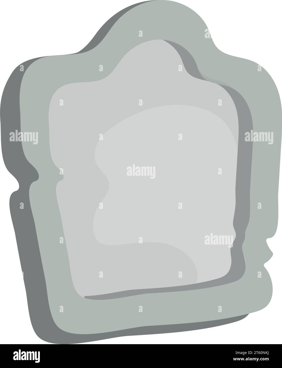 Isolated empty gravestone icon cartoon style Vector illustration Stock ...