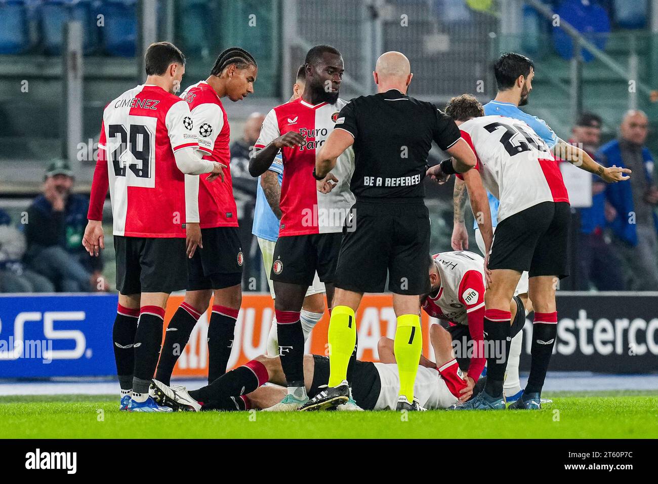 Rome, Italy. 07th Nov, 2023. Rome - Bart Nieuwkoop of Feyenoord during the 4th leg of the UEFA ...