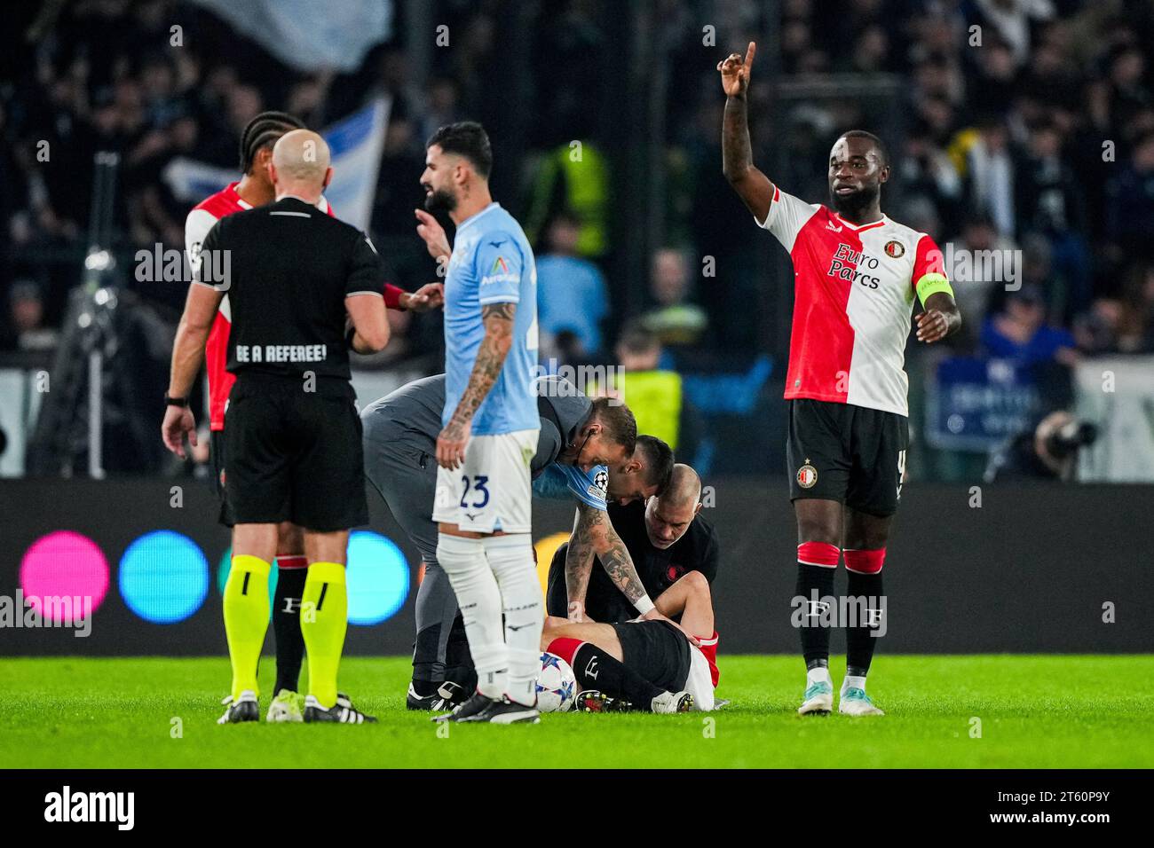 Rome, Italy. 07th Nov, 2023. Rome - Bart Nieuwkoop of Feyenoord during the 4th leg of the UEFA ...