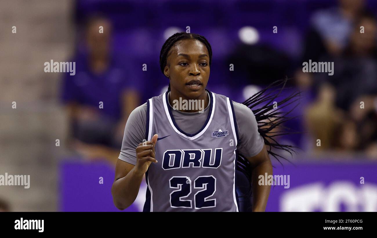 Oral Roberts forward Ruthie Udoumoh (22) is seen during an NCAA ...