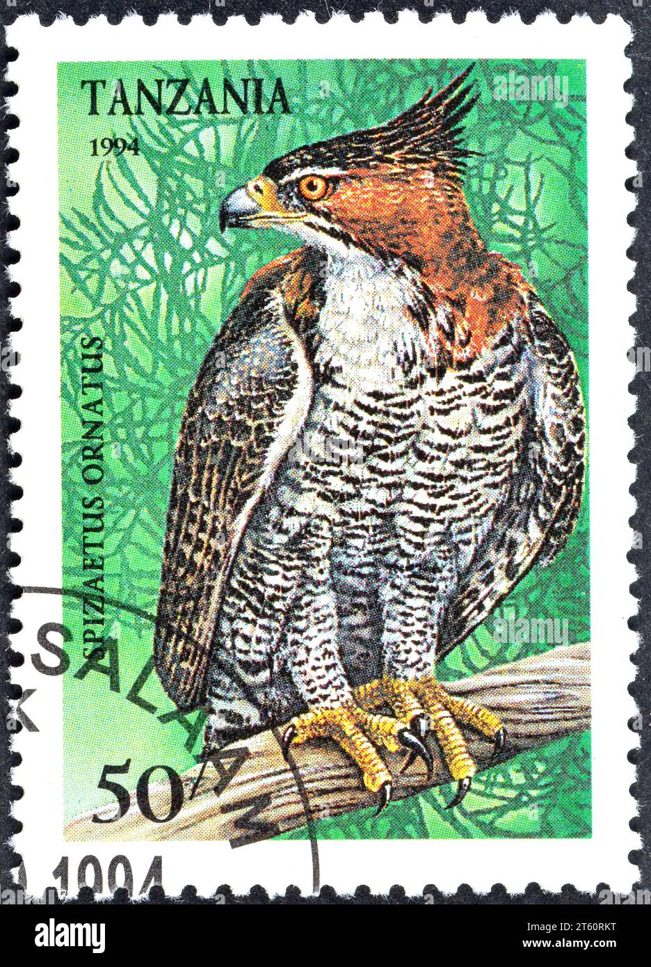 Cancelled postage stamp printed by Tanzania, that shows Giant Panda ...