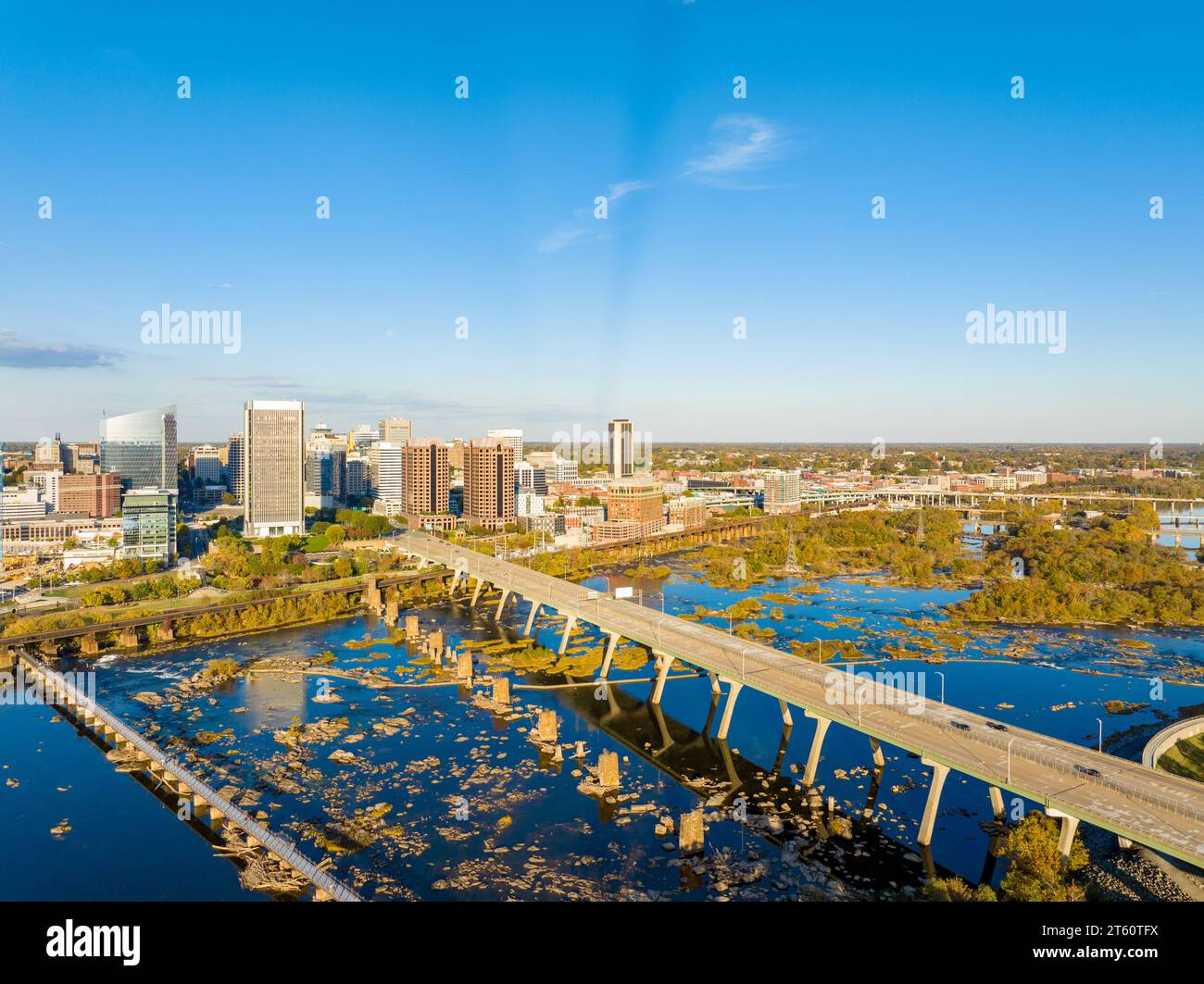 James river richmond aerial hi-res stock photography and images - Alamy