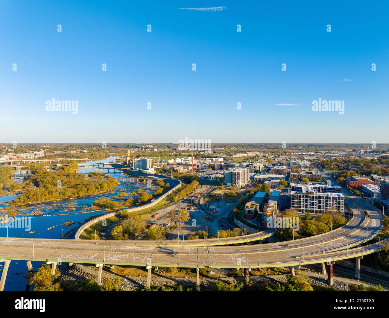 Aerial photo Richmond VA circa 2023 Stock Photo - Alamy