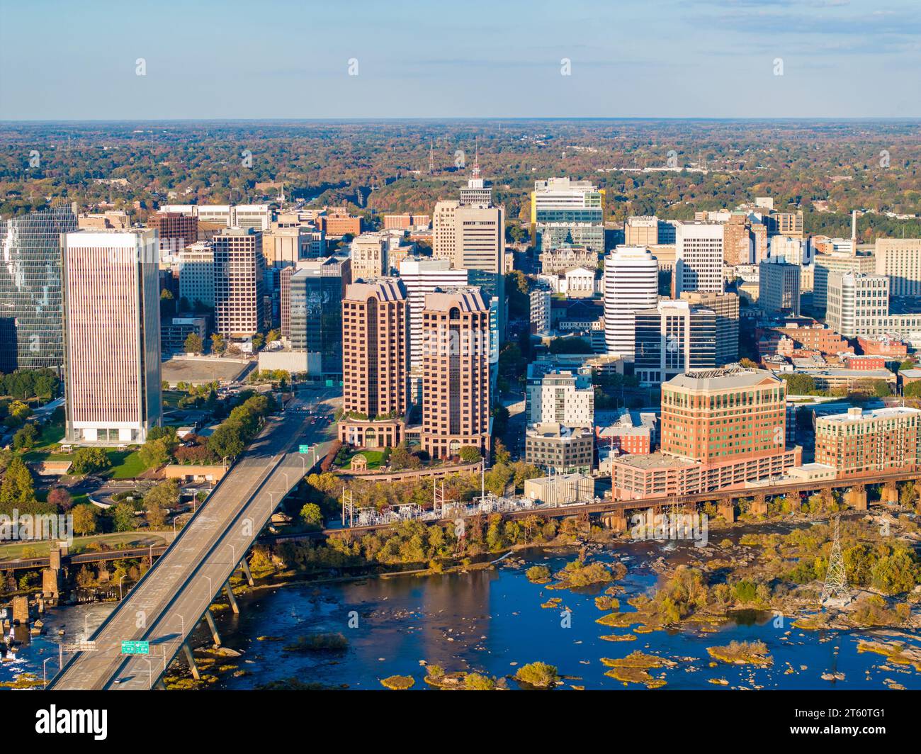 Aerial photo Richmond VA circa 2023 Stock Photo - Alamy