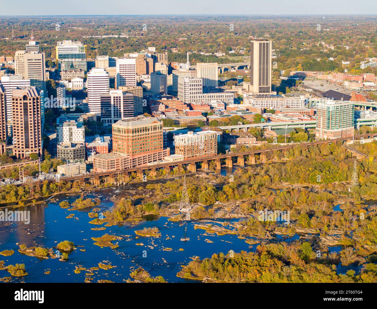 Aerial photo Richmond VA circa 2023 Stock Photo - Alamy
