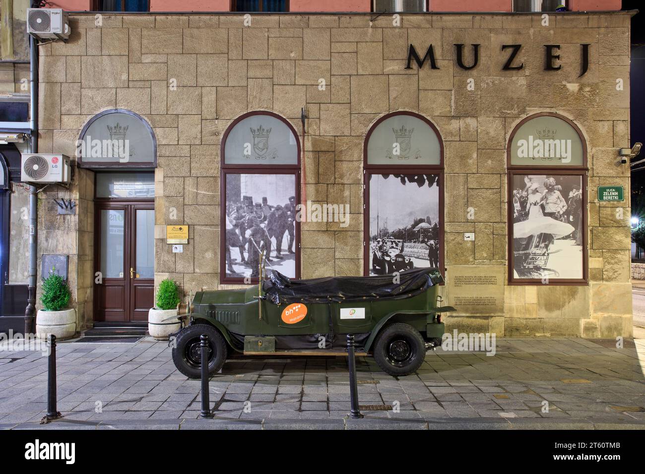 The Archduke Ferdinand Memorial at the exact spot where he was ...