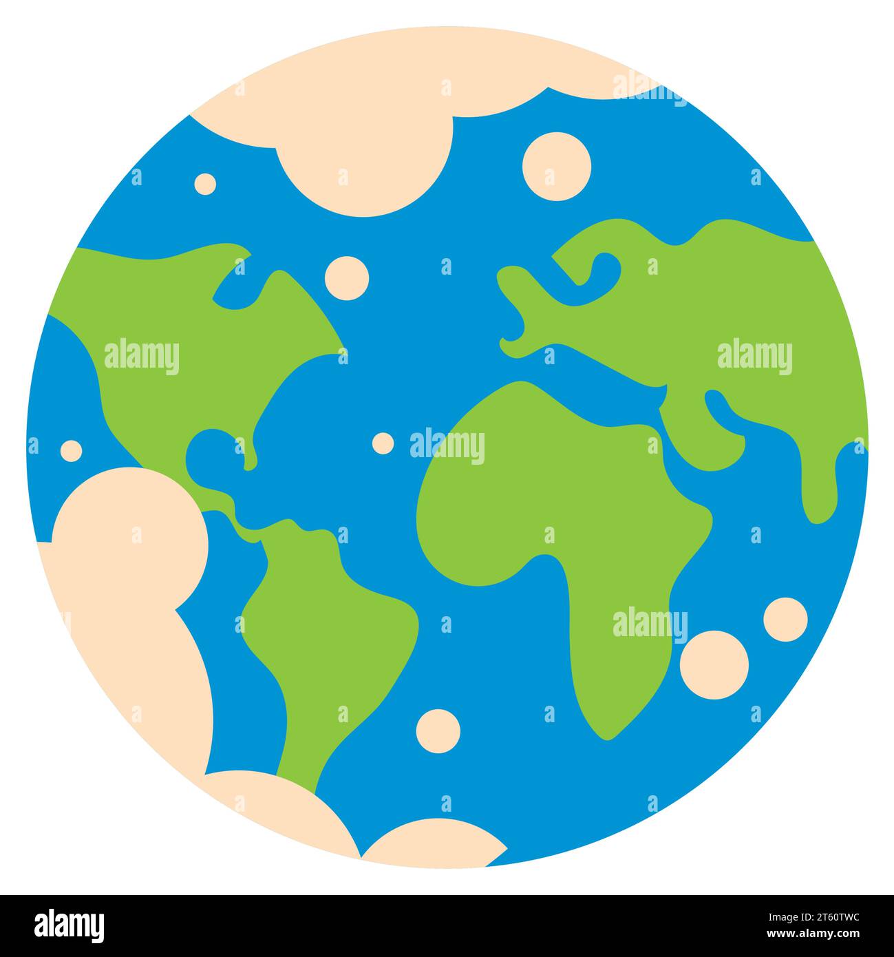 Isolated colored badge with the map of planet Earth Vector Stock Vector ...