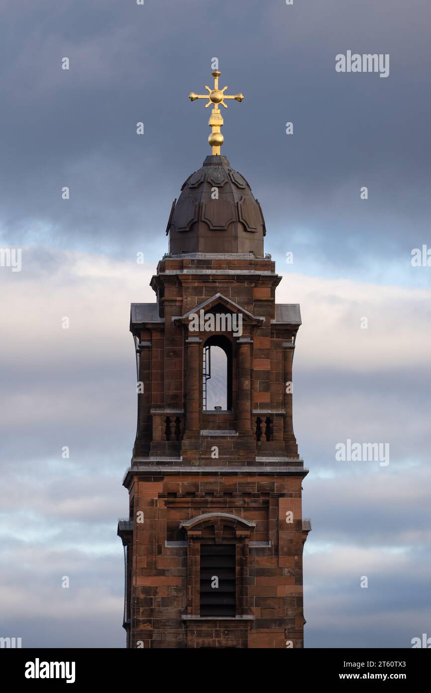 Glasgow St Aloysius Church spire, Garnethill, Glasgow, Scotland, UK ...