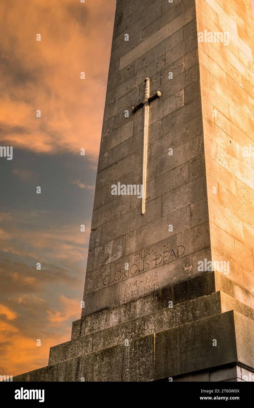 Vertical panorama of a Cenotaph and War Memorial remembering Our ...