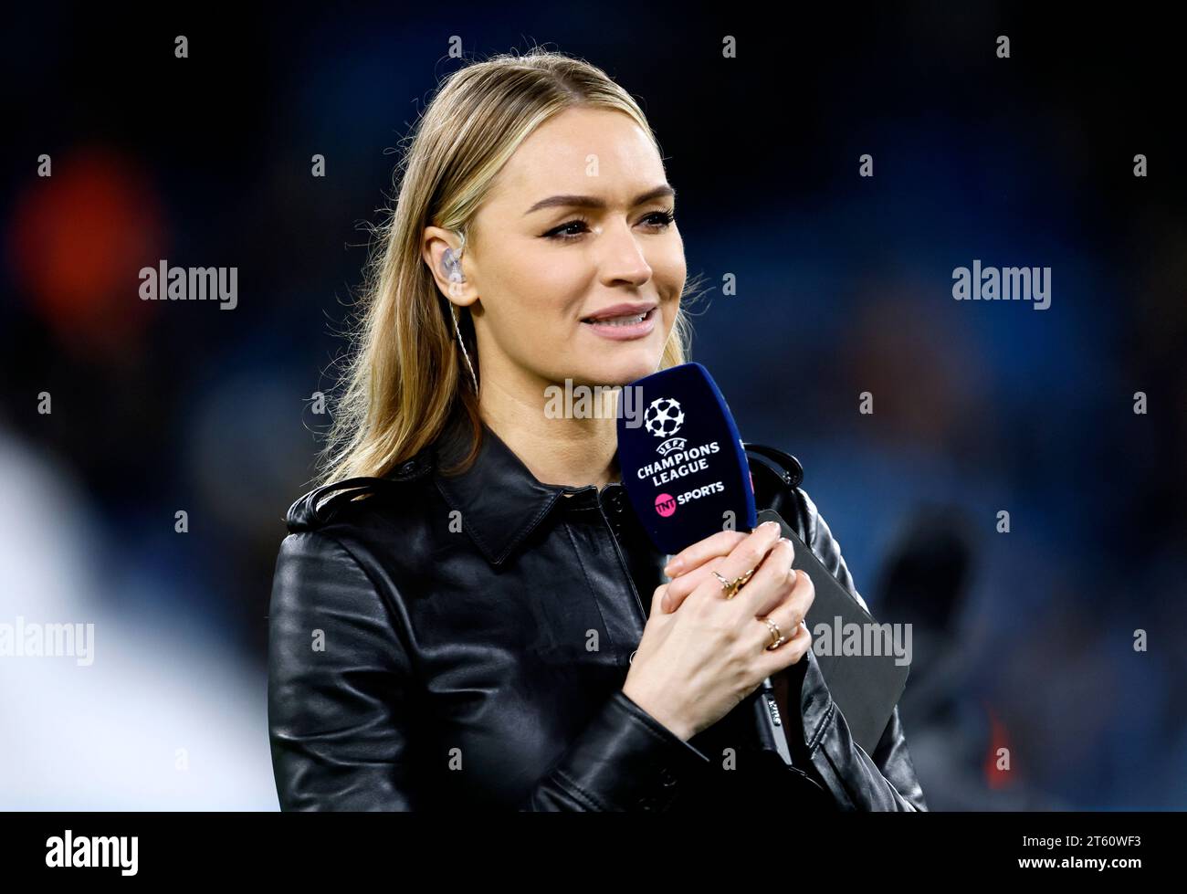 TNT Sports presenter Laura Woods ahead of the UEFA Champions League ...