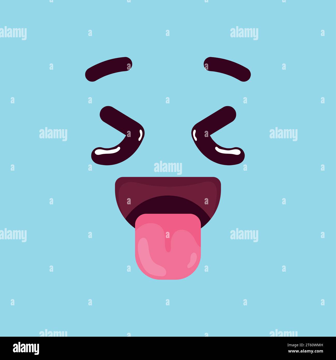 Isolated cute happy facial expression Vector Stock Vector Image & Art ...