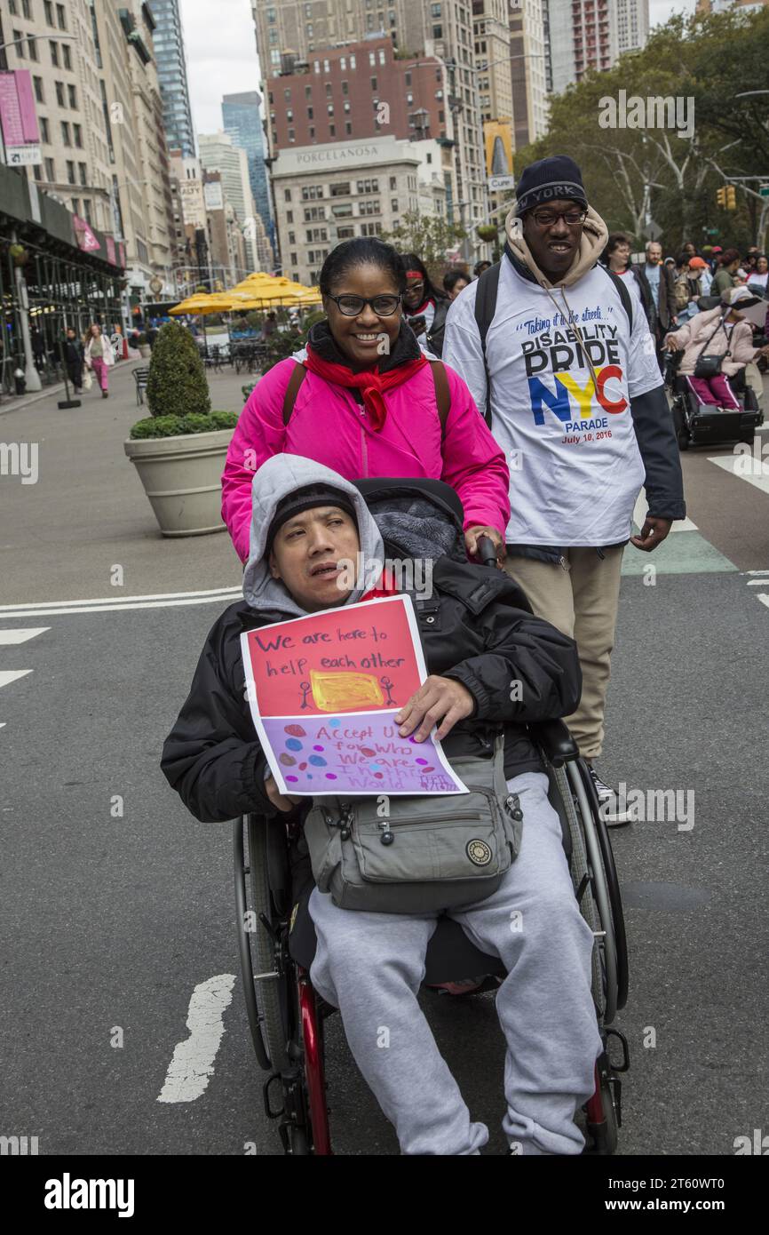 Disability Pride Parade, marking the anniversary of the Americans with ...