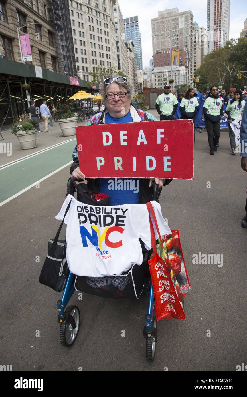 Disability Pride Parade, marking the anniversary of the Americans with ...