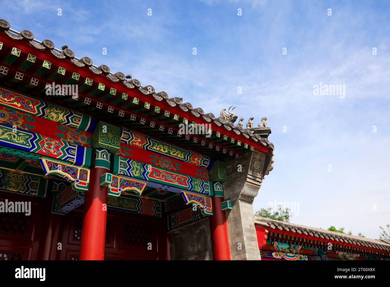 Chinese traditional building a richly ornamented building Stock Photo ...