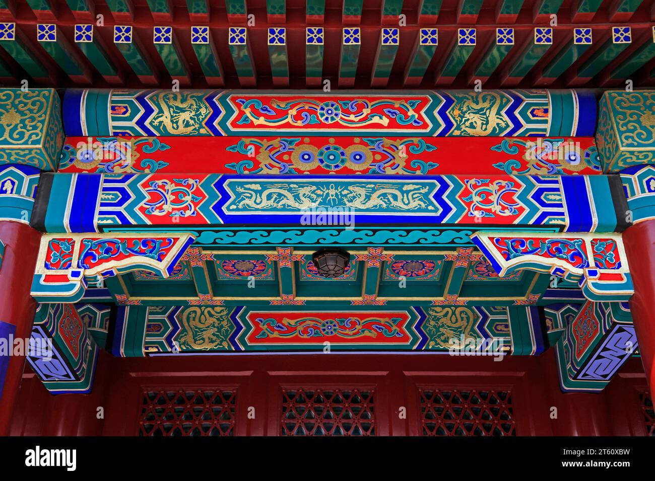 Chinese traditional building a richly ornamented building Stock Photo ...