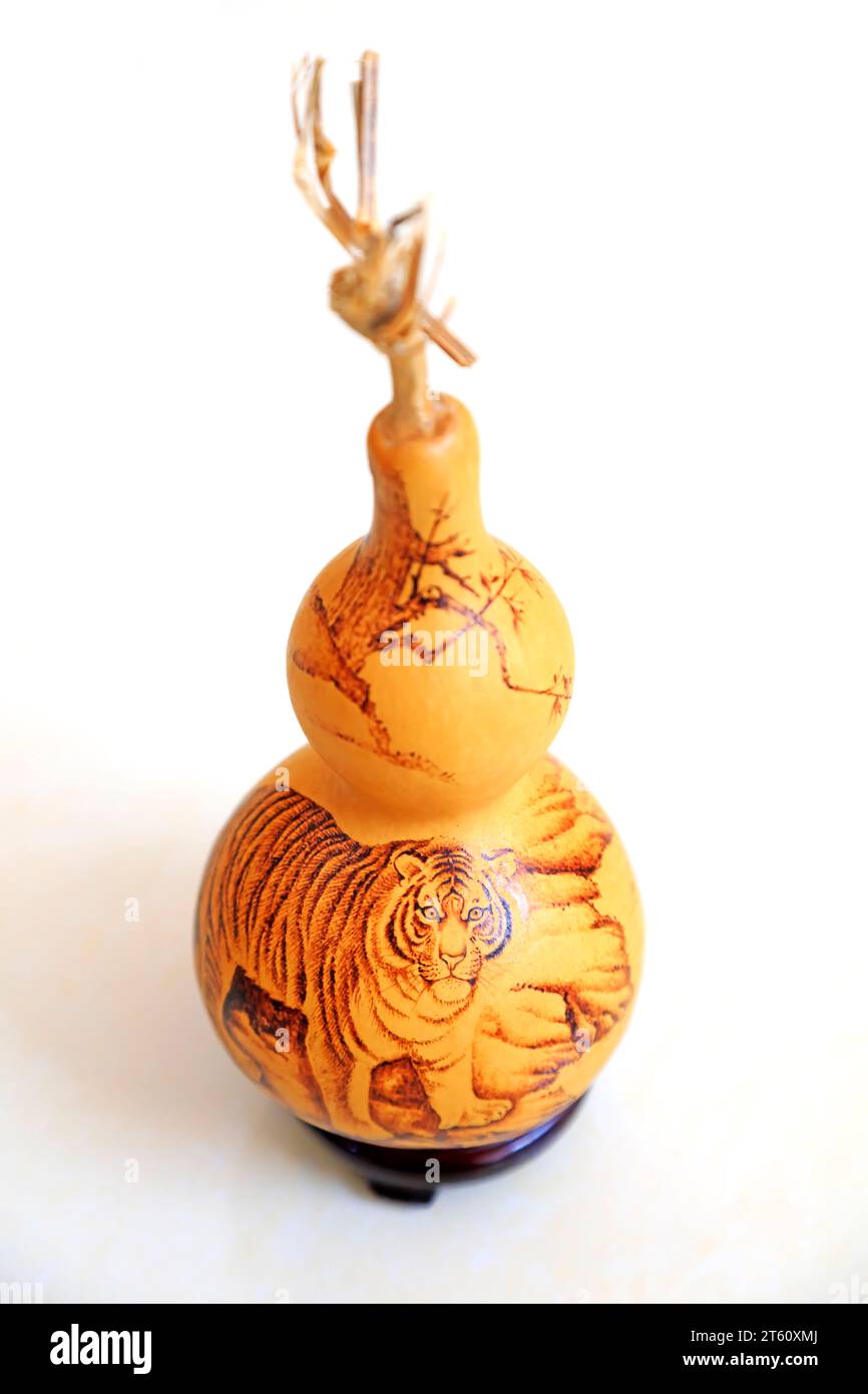 Gourd pyrographic artworks Stock Photo - Alamy