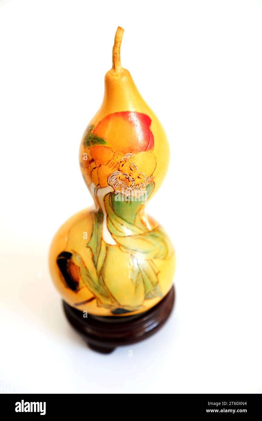 Gourd pyrographic artworks Stock Photo - Alamy