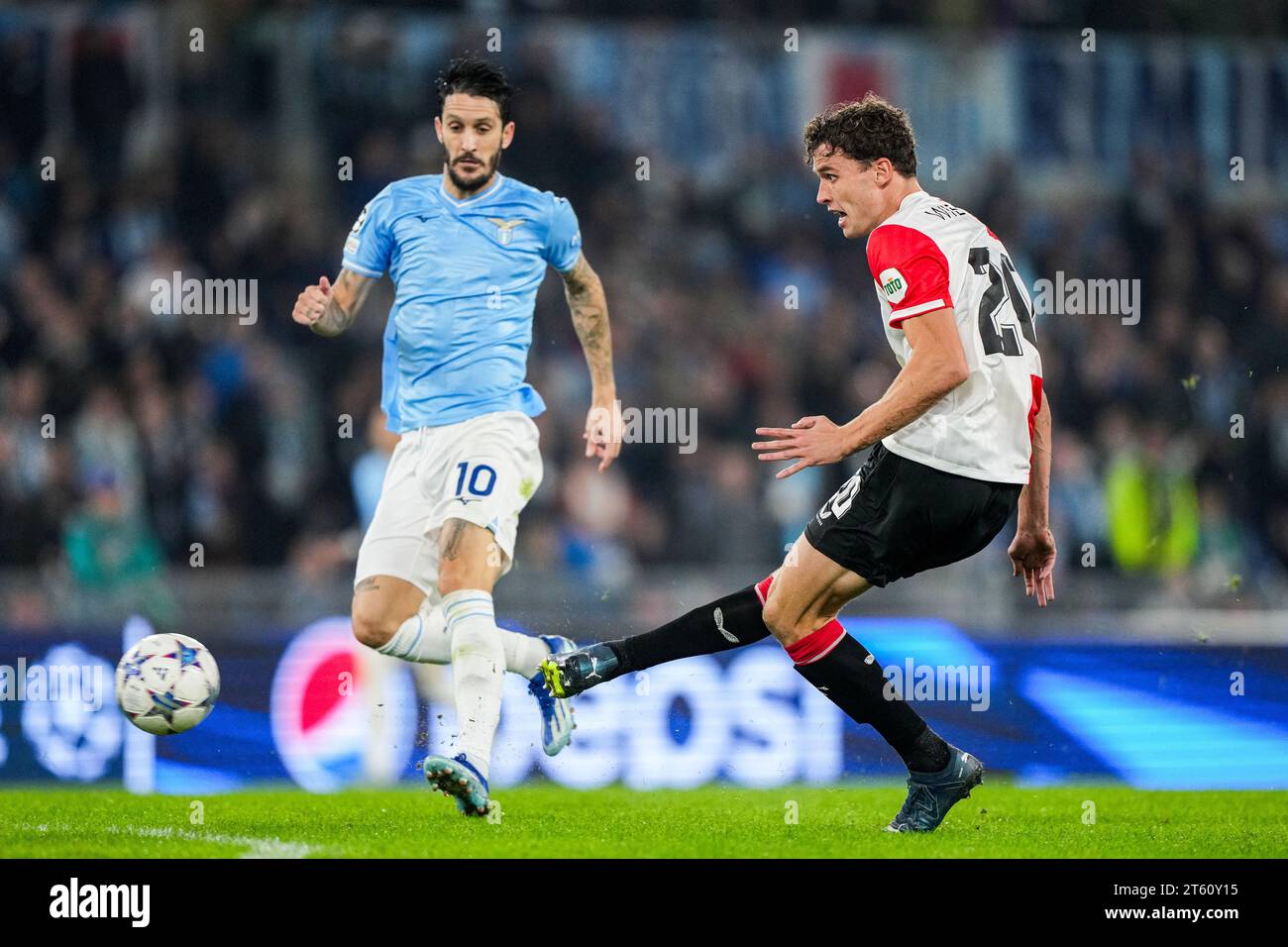 Rome, Italy. 07th Nov, 2023. Rome - Mats Wieffer of Feyenoord during the 4th leg of the UEFA ...