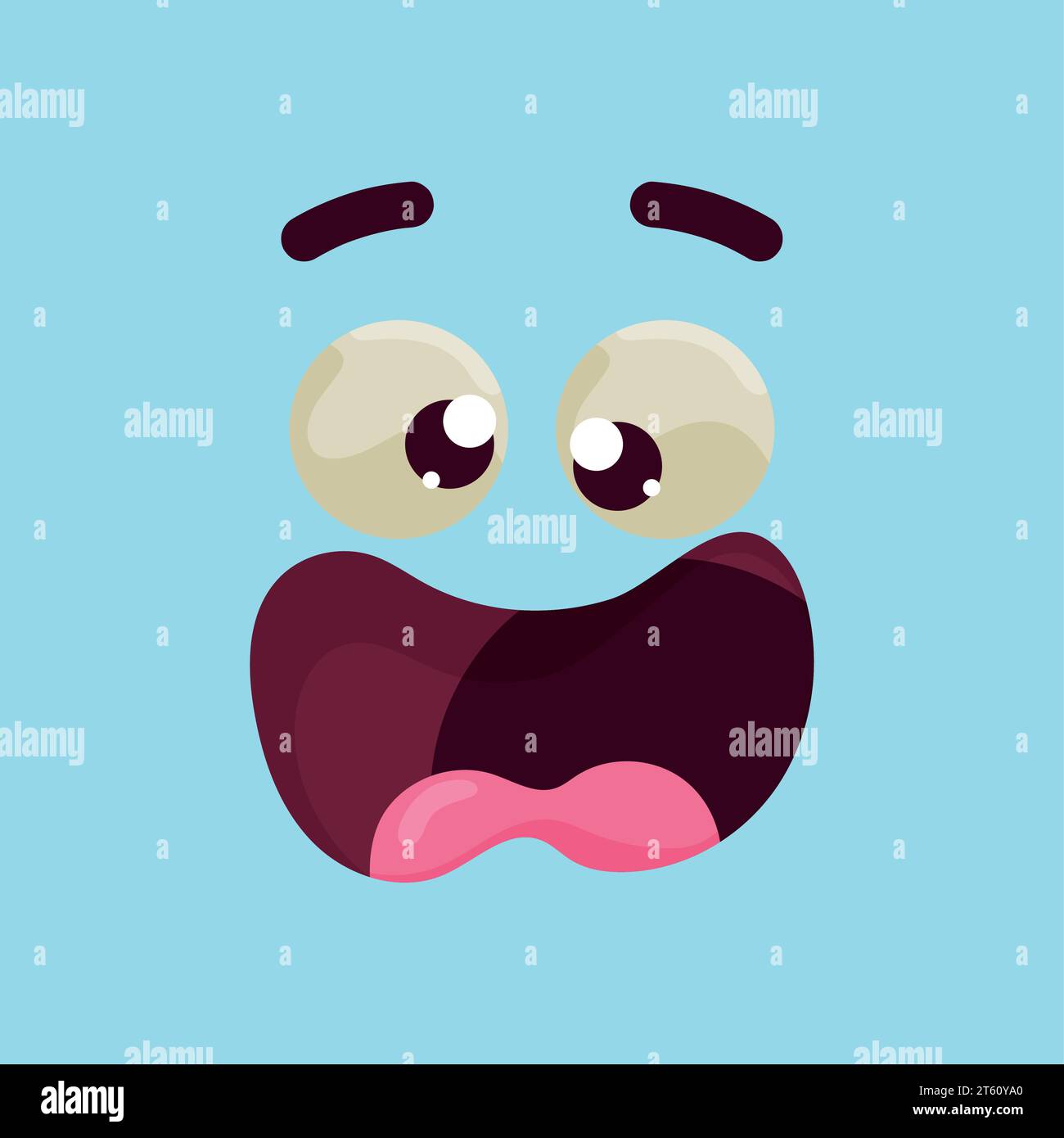 Isolated cute happy facial expression Vector Stock Vector Image & Art ...