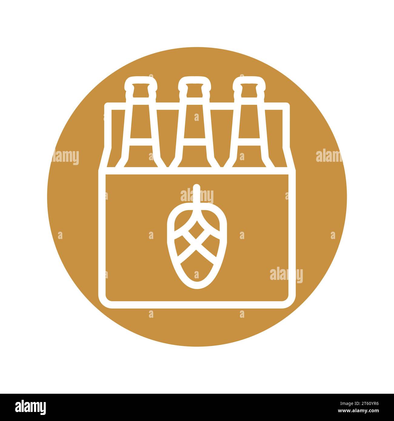 Beer in packaging black line icon. Pictogram for web page, mobile app ...