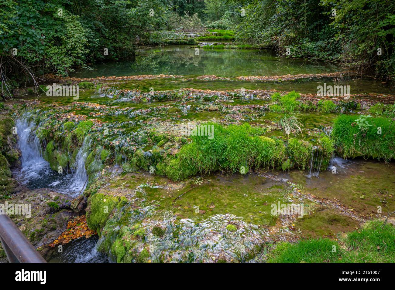 The river Le Dard near the dry waterfall Stock Photo - Alamy