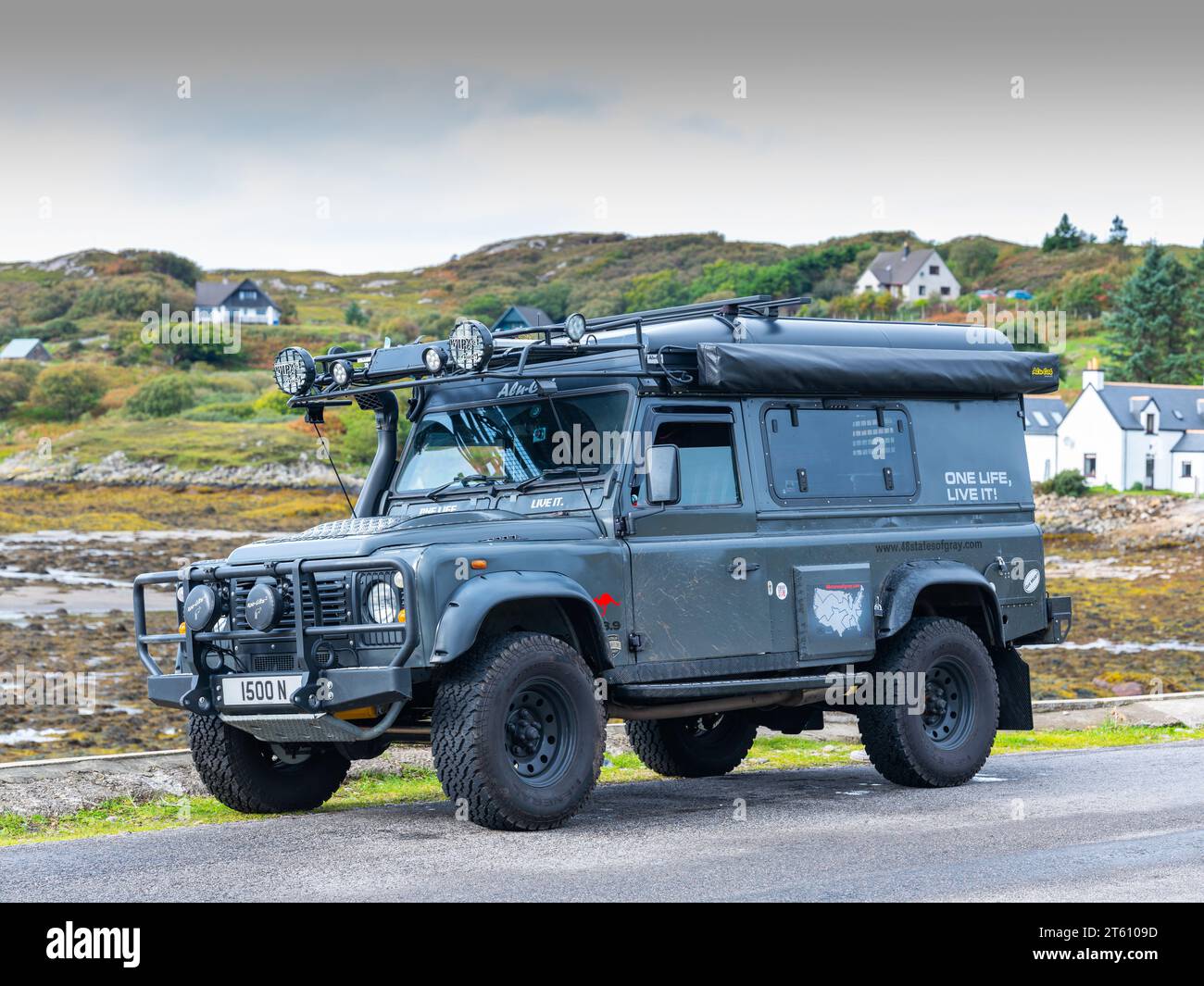 Land Rover 100 Perentie Camper Van Conversion in the Scottish highlands ...