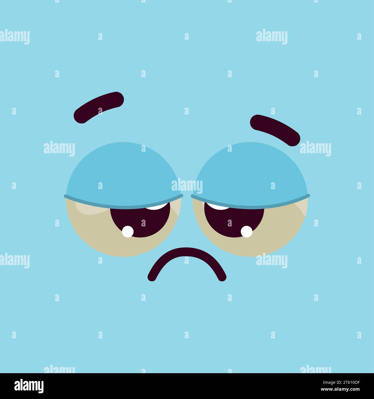 Isolated cute bored facial expression Vector Stock Vector Image & Art ...
