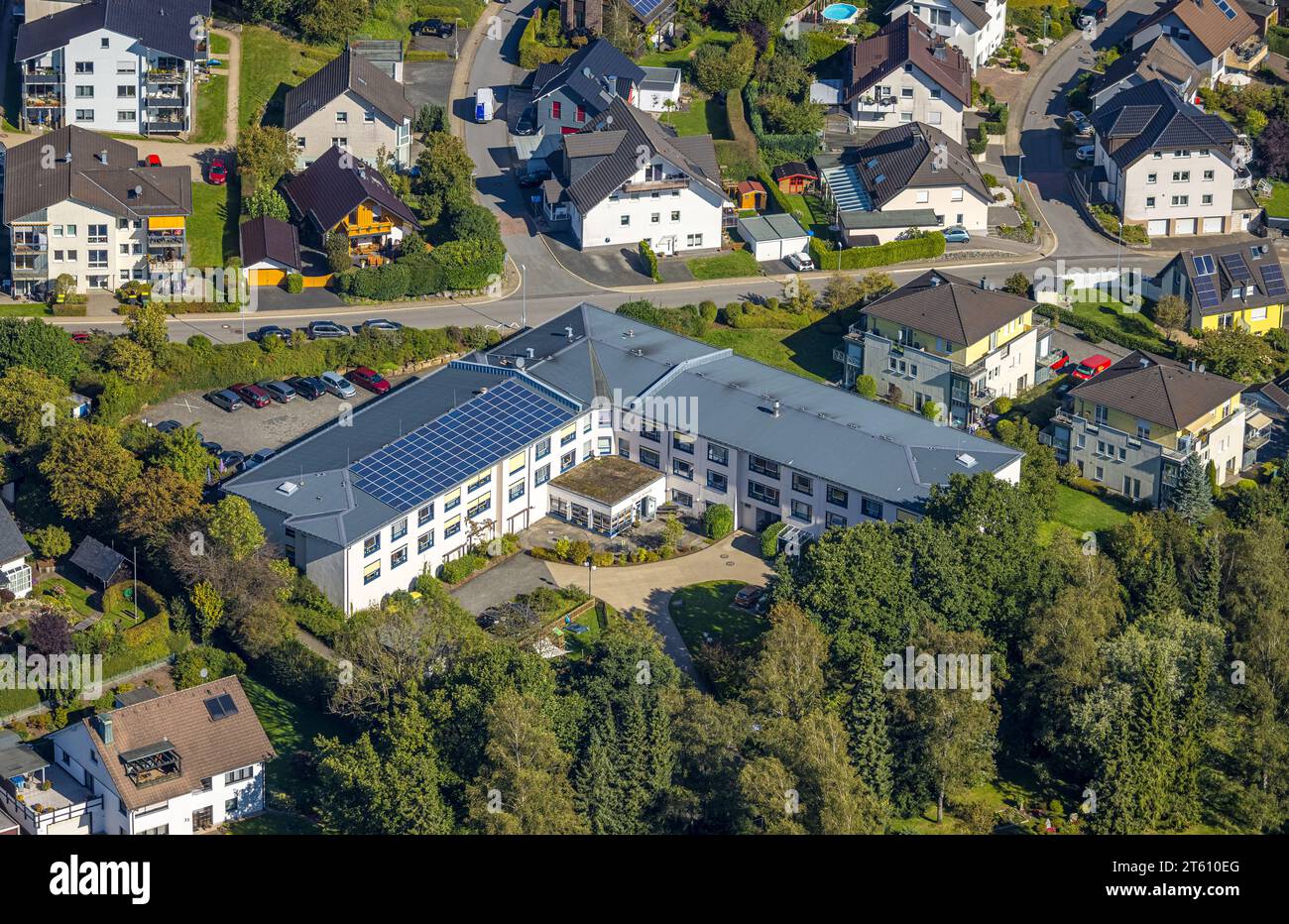 Aerial view, Grosstagespflege Pusteblume, Hohl, Herscheid, Sauerland ...