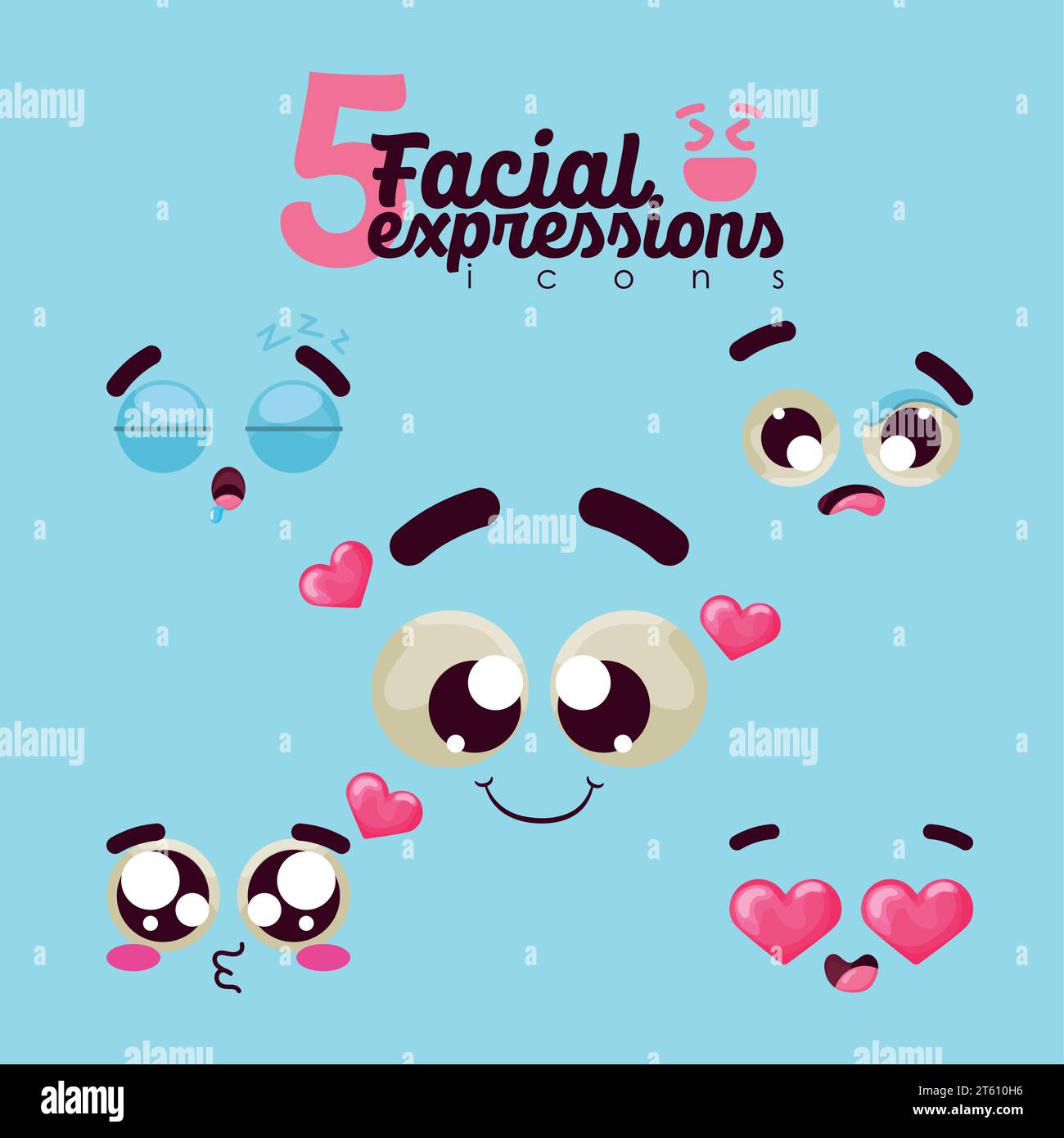 Set of different facial expression Vector Stock Vector Image & Art - Alamy