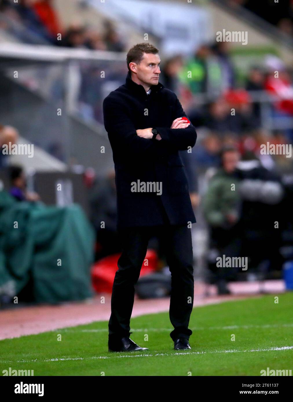 Rotherham United manager Matt Taylor during the Sky Bet Championship ...