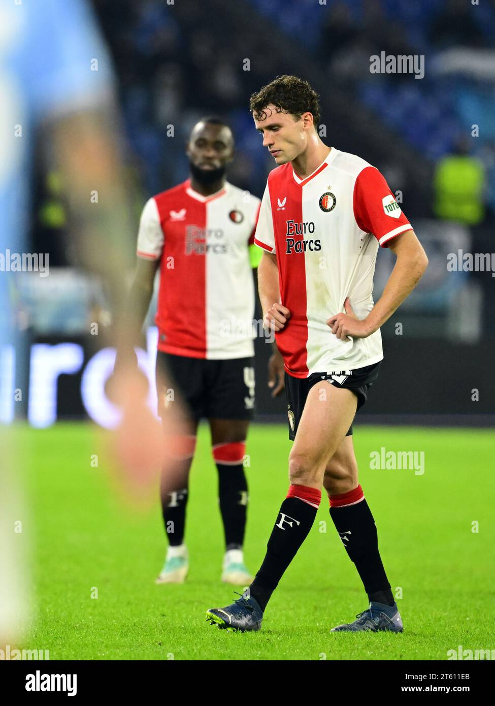 ROME - (l-r) Lutsharel Geertruida of Feyenoord, Mats Wieffer of Feyenoord during the UEFA ...