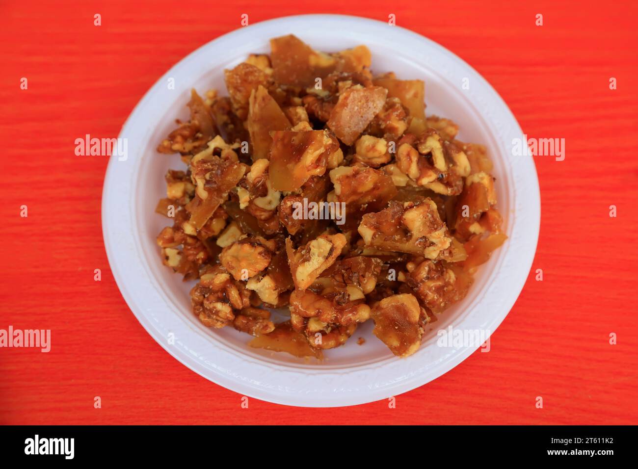 Walnut crisp local snacks Stock Photo - Alamy