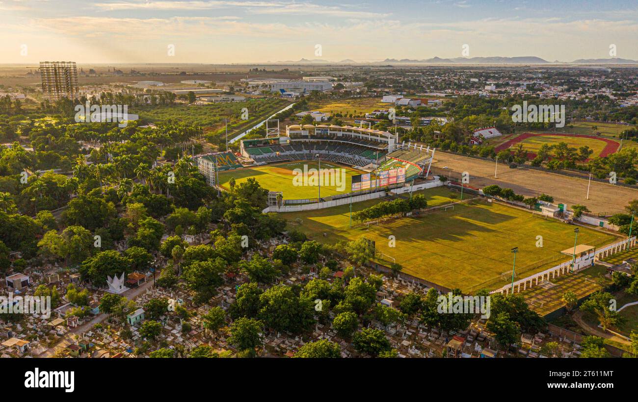 Aerial view of the Emilio Ibarra Almada stadium, home of the ...