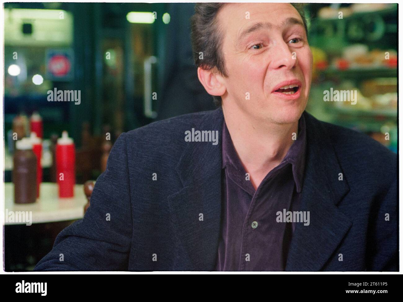 PAUL WHITEHOUSE, COMEDIAN, YOUNG, LONDON, 1996: Interview portrait of ...
