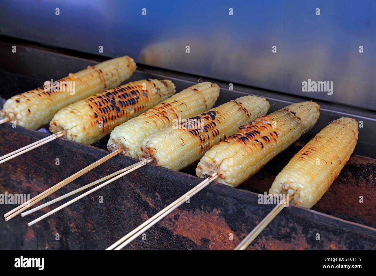 roast corn in a restaurant Stock Photo - Alamy