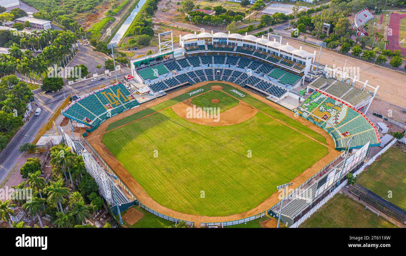 Aerial view of the Emilio Ibarra Almada stadium, home of the ...
