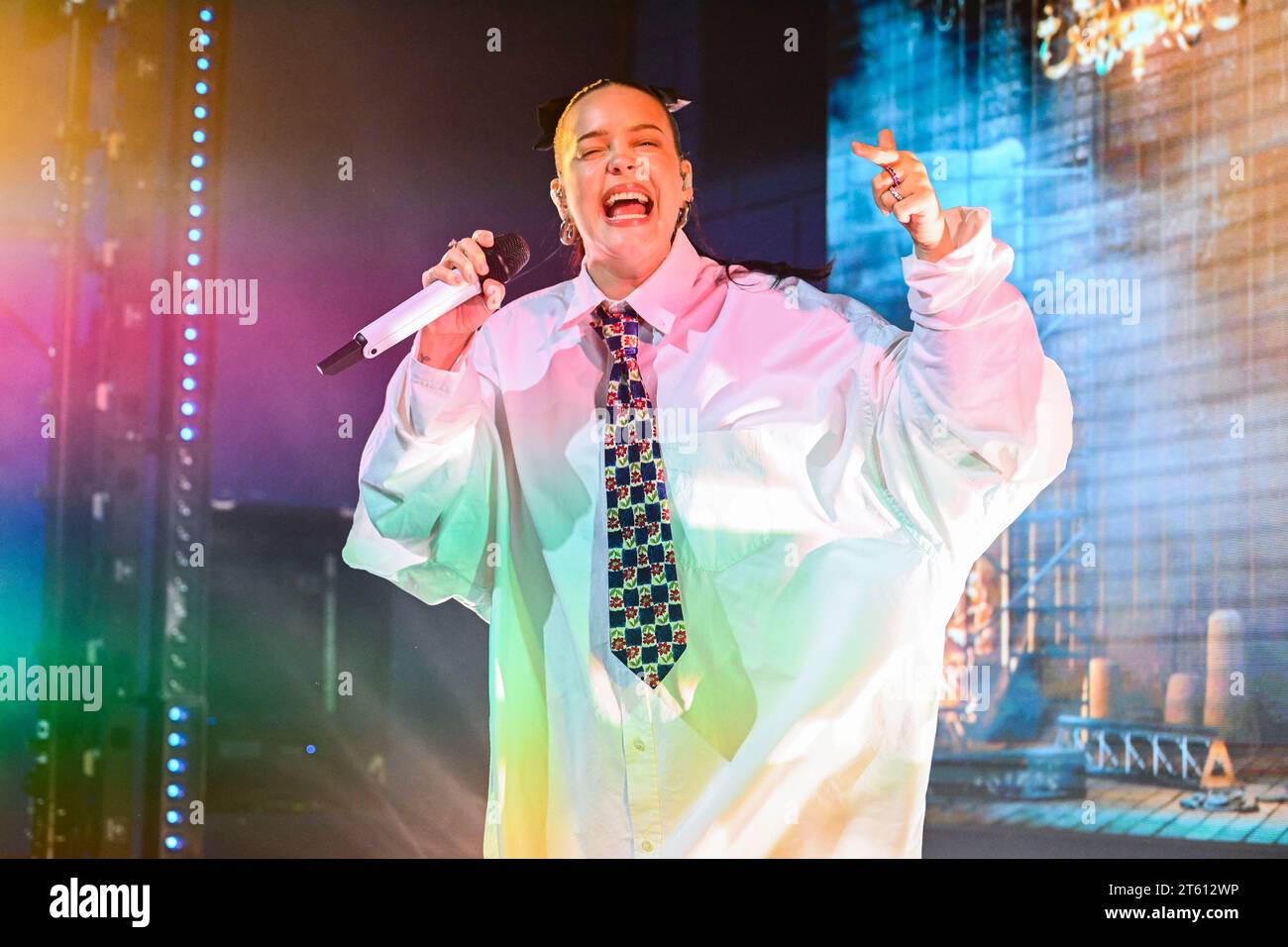 EDITORIAL USE ONLY Anne-Marie performs in front of an intimate crowd of ...