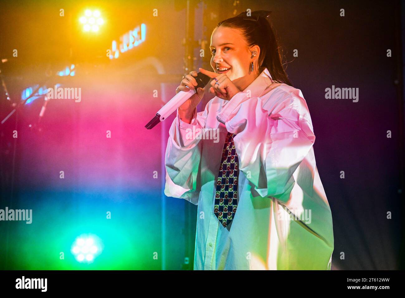 EDITORIAL USE ONLY Anne-Marie performs in front of an intimate crowd of ...
