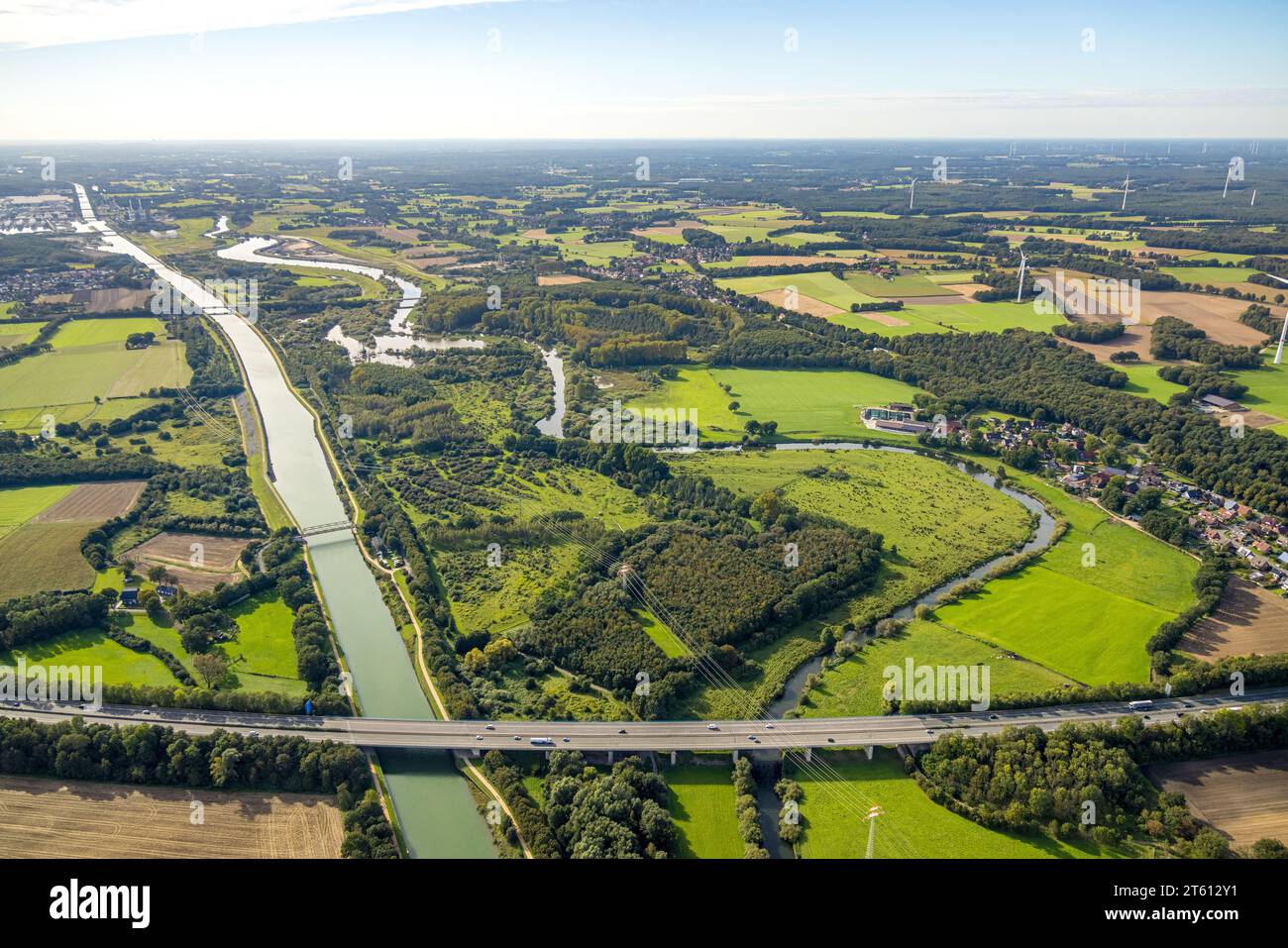 Highway a43 over the wesel datteln canal hi-res stock photography and images - Alamy