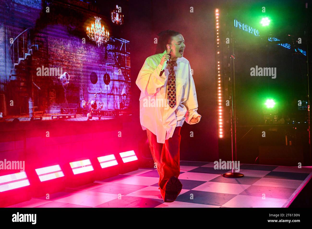 EDITORIAL USE ONLY Anne-Marie performs in front of an intimate crowd of ...