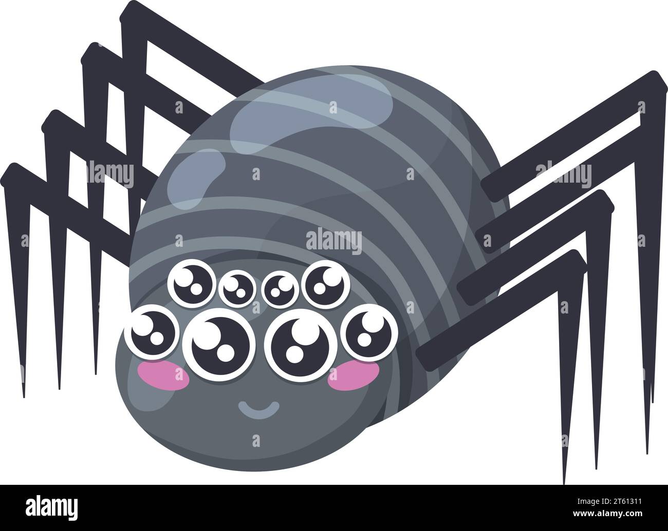 Isolated cute colored spider insect character Vector Stock Vector Image ...