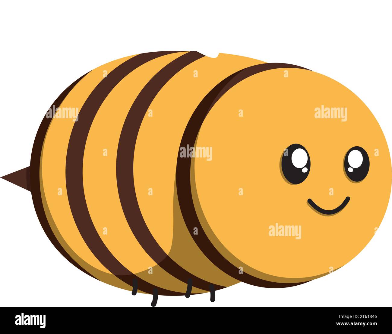 Isolated cute bee insect character Vector Stock Vector Image & Art - Alamy
