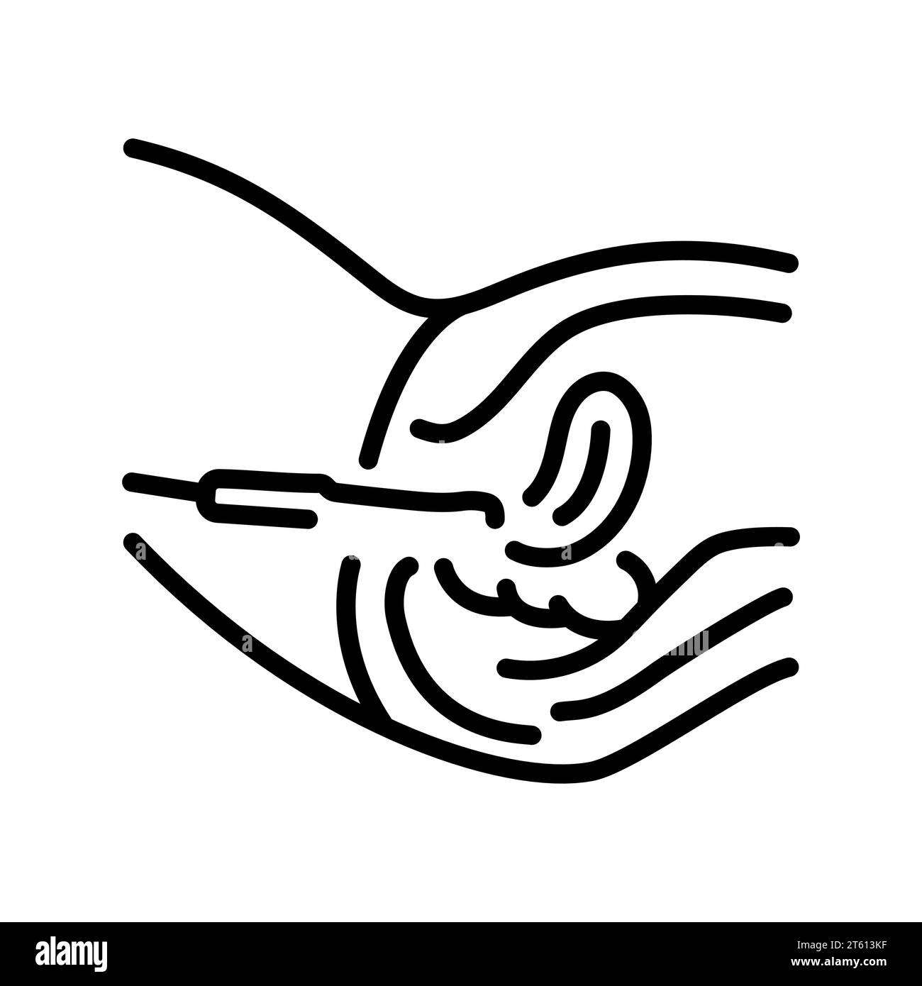 Gynecology ultrasound black line illustration Stock Vector Image & Art ...