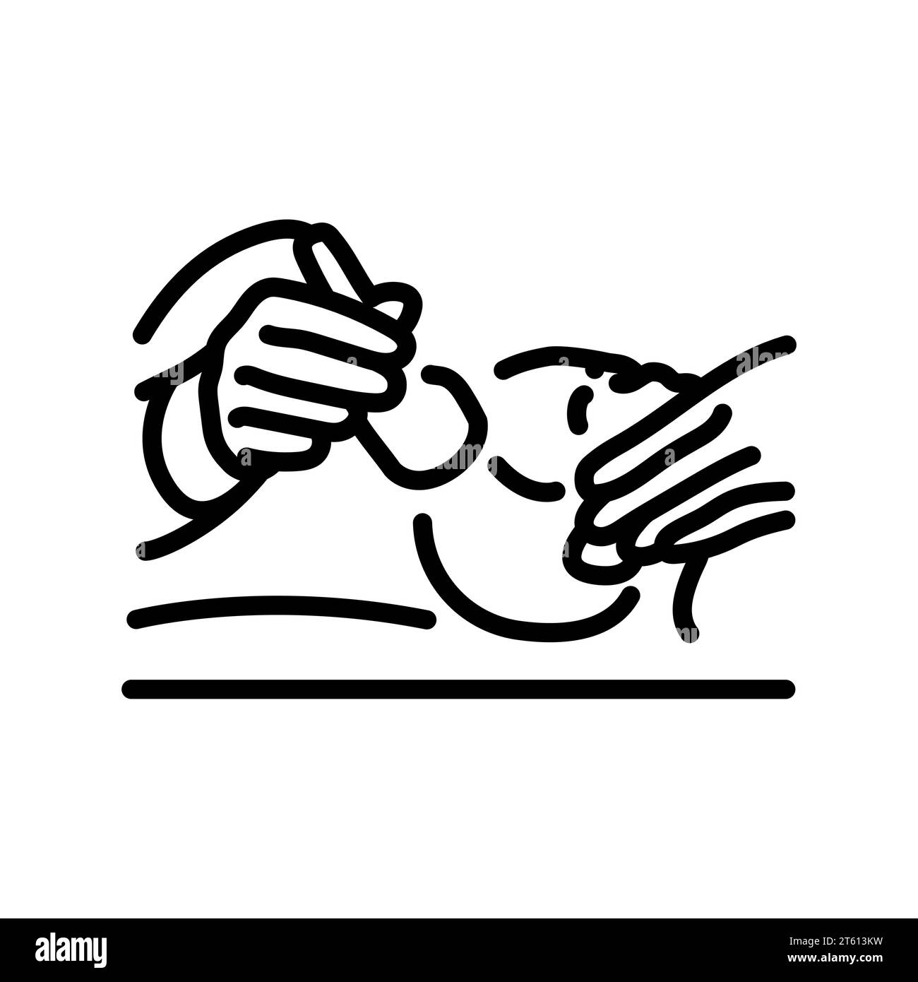 Neonatology ultrasound color line illustration Stock Vector Image & Art ...