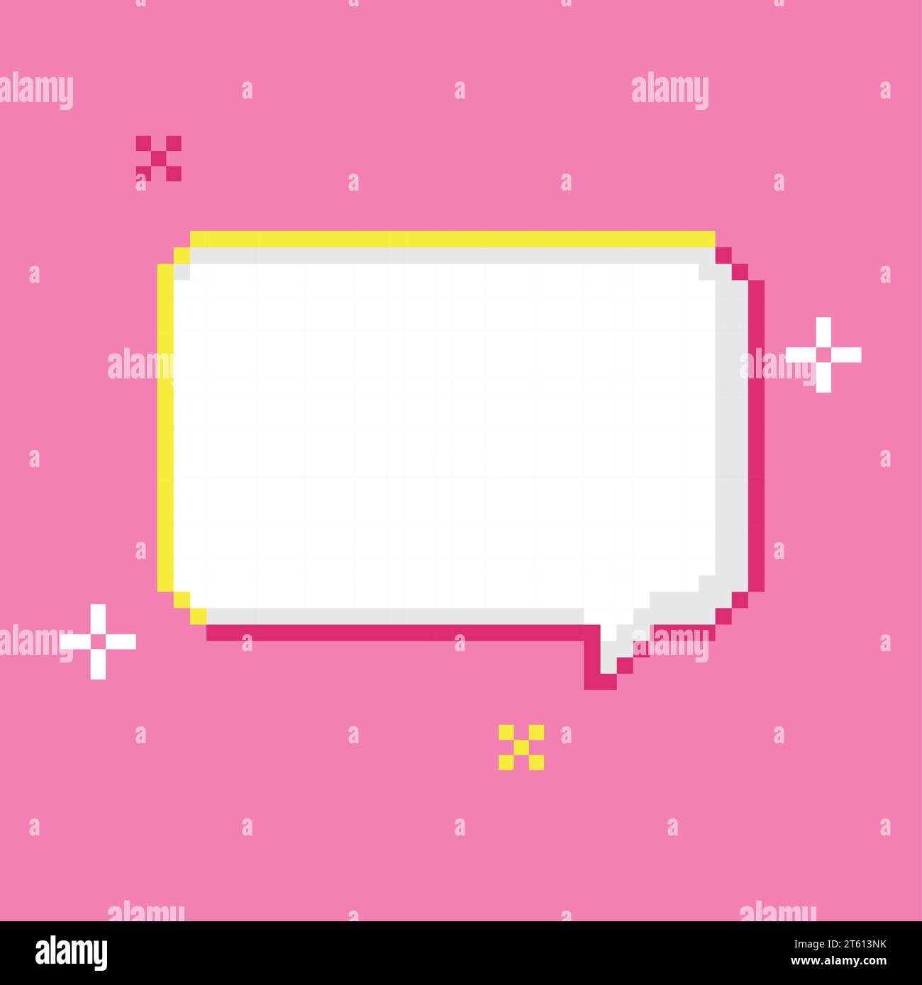 Isolated empty speech bubble Pixel art Vector Stock Vector Image & Art ...