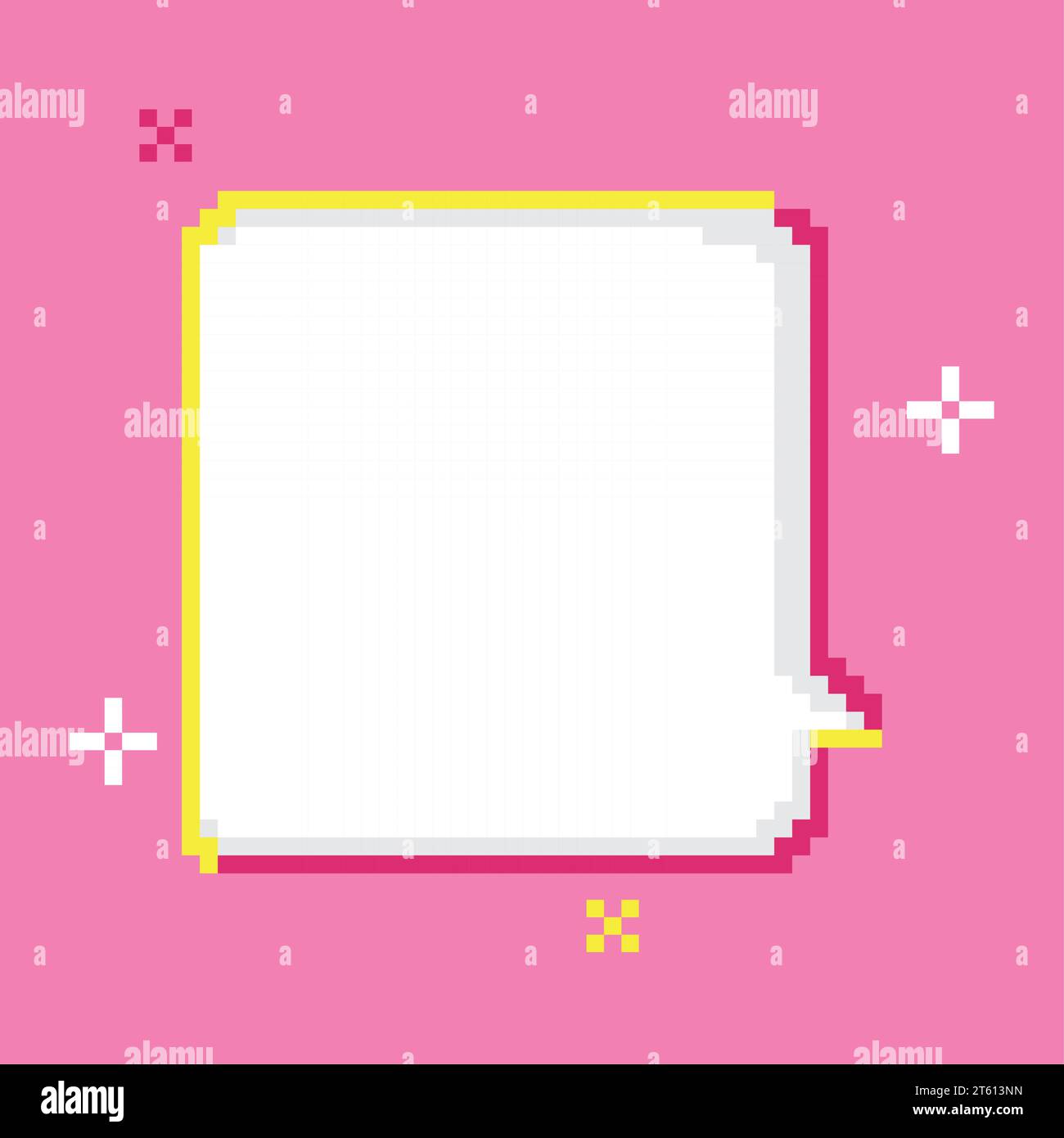 Isolated empty speech bubble Pixel art Vector Stock Vector Image & Art ...