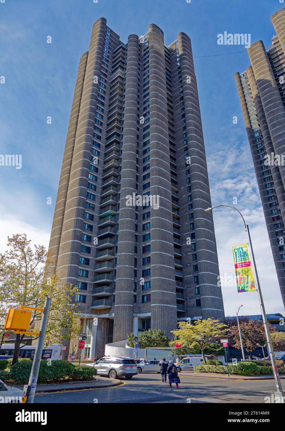 Tracey Towers are brutalist residential towers designed by Paul Rudolph ...